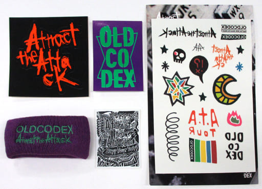 駿河屋 - OLDCODEX ステッカー＆ハーフリストバンド(パープル) 「OLDCODEX Zepp Tour 2014 -Attract the Attack-」 大阪会場限定（その他）
