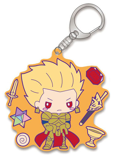 Archer / Gilgamesh Design produced by Sanrio rubber key ring 「 Fate ...