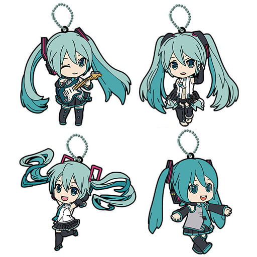 Key Holder Mascot (Character Actor) All 4 Types Set "Hatsune Miku ...