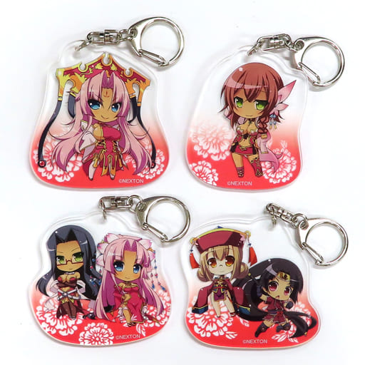 Mago Gunbatsu Acrylic Key Holder Set (4 pcs) "Shin Koihime Muso ...