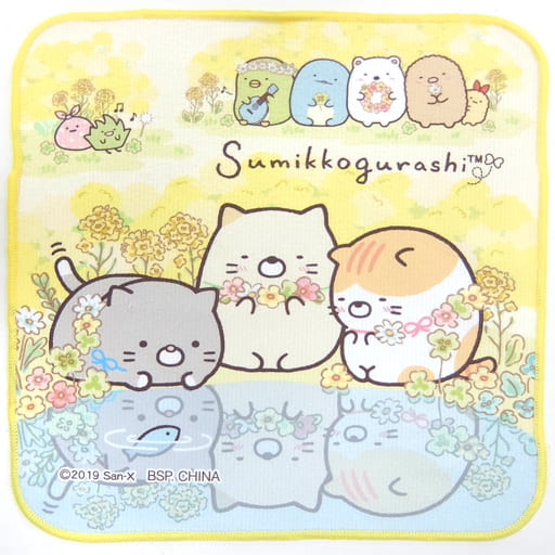 Towel and Tenugui towel (Character Kuta) Neko no Kyodai Yellow Hand ...