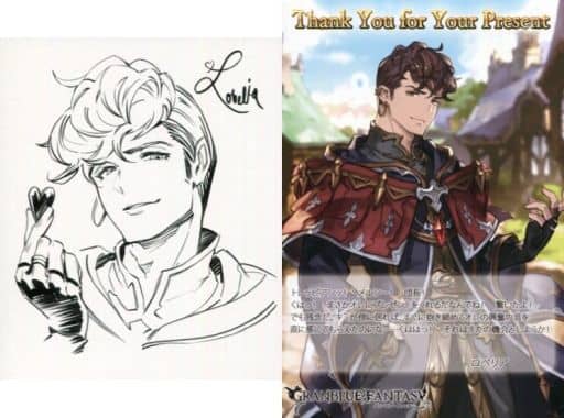 Miscellaneous goods (Character Kuta) Lobelia illustration card ...