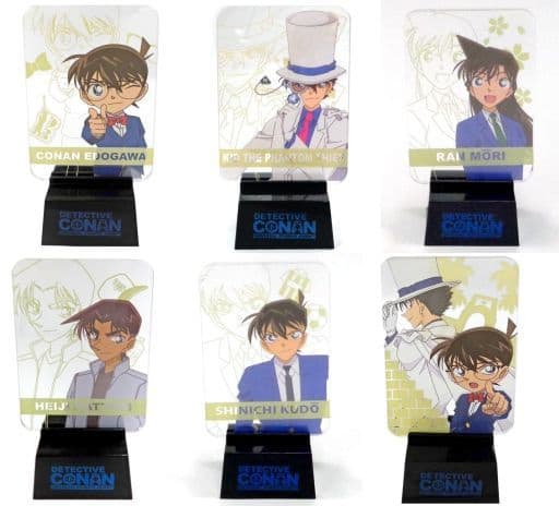Set of 6 Types "Detective Conan LED Flash Plate Collection" Limited to ...