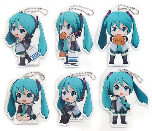 All 6 Types Set Acrylic Key Chain 「 Vocaloid 」 Hatsune Miku -Project ...