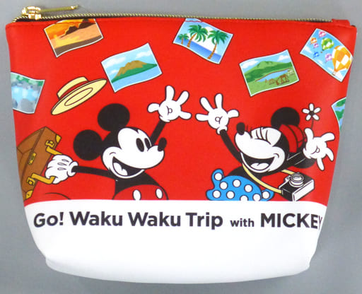 Mickey Mouse & Minnie Mouse Waku Waku Trip Series Pouch 「 JR Kyushu ...