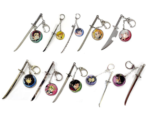 Set of 10 items "Demon Slayer: Kimetsu no Yaiba Collection Charm Big ...