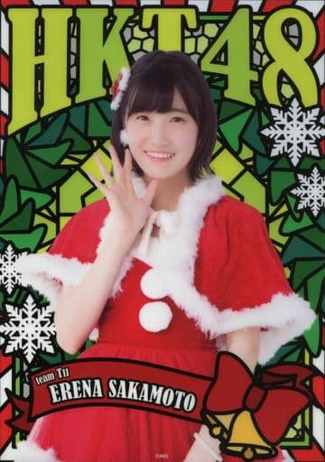A3 Clear Poster Areina Sakamoto (HKT48) 2017 X' mas AKB48 group shop ...