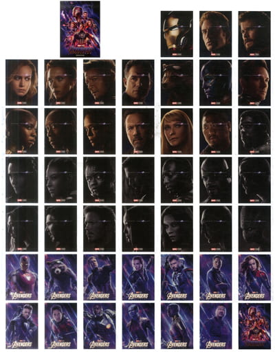 Poster (Male) B4 Po Starset (45-Piece Set) 「 Avengers / End Game ...