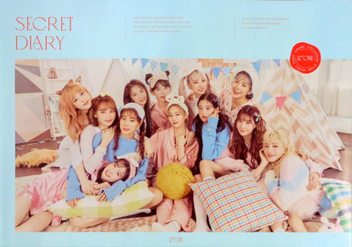 A2 poster calendar ver. IZ * ONE "IZ * ONE SECRET DIARY CALENDAR ...