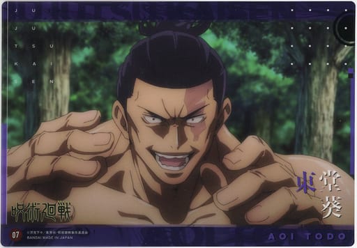 Aoi TODO "Jumbo Card Das Jujutsu Kaisen Clear Visual Poster 2" | Goods ...