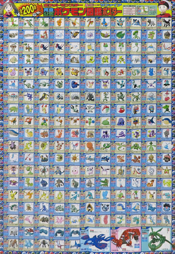 Poster Complete Official Pocket Monsters Guide poster / Complete ...