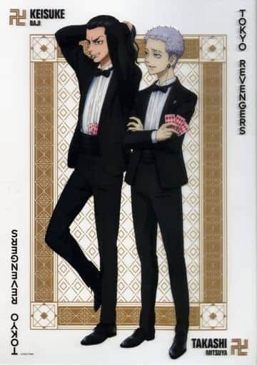 A3 Clear Poster Keisuke JOCHI & Takashi Mitsuya "Tokyo Revengers Online KUJI ~ Pair Team ...