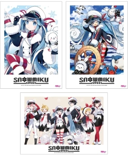 Poster A3 Matte Finish Poster 3-Pack Set "SNOW Miku 2022" | Goods ...