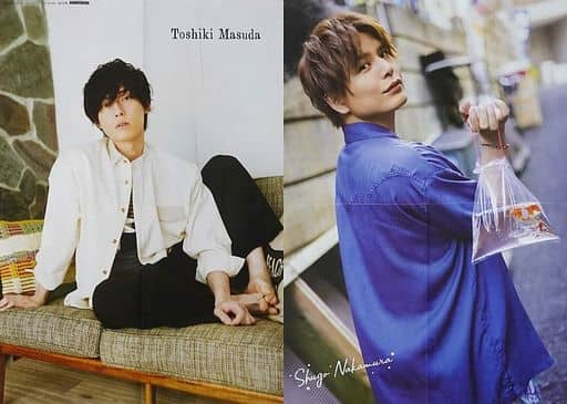 Poster A2 double-sided poster (four fold) Toshiki Masuda / Sougo Nakamura ROMAN ALBUM Voice ...