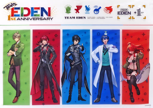 A3 Clear Poster Eden Class "Virtual YouTuber Nijisanji Eden Class 1 st ...