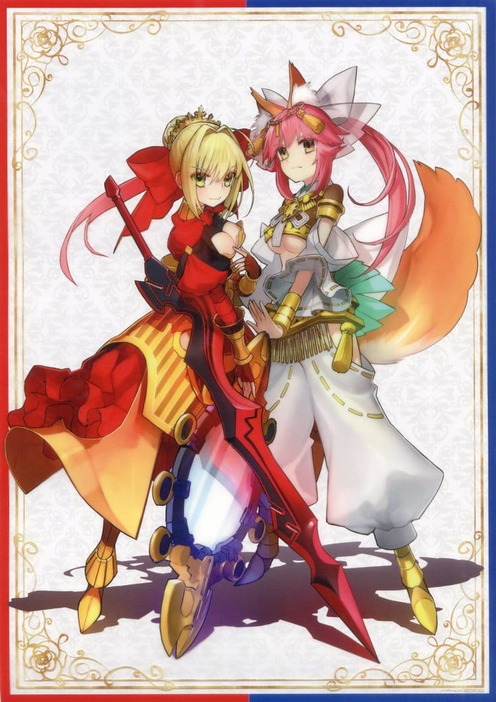 A3 Clear Poster Nero Claudius & Tamamo no mae "Ai - Arco Wada Fate ART WORKS -" Toranoana ...
