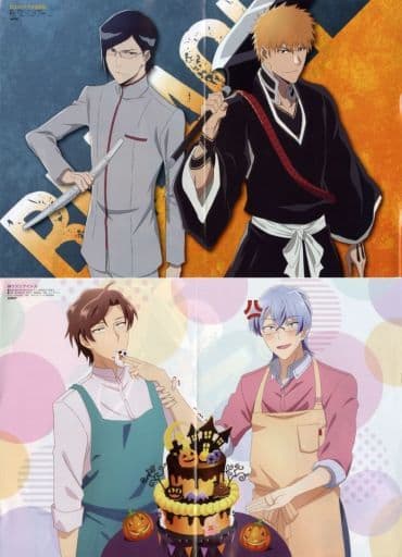 Both Sides A3 Pinup (Double Fold) Ichigo Kurosaki & Uryu Ishida / Yuya ...