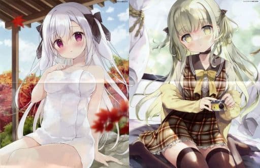 Double-sided Pin Up Poster (Folded in two) Miyu Miyasaka / Sky calm sea celadon porcelain ...