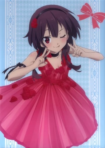 A3 Clear Poster Megumin (Dress) "KUJI Hikido KonoSuba: God's Blessing ...