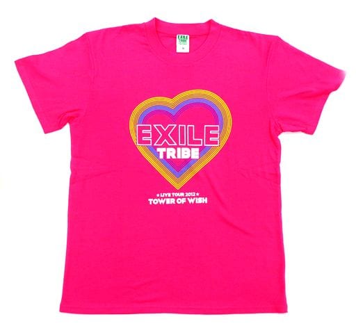 Exile Tribe Heart T-Shirt Pink M Size "Exile Tribe LIVE TOUR 2012 ...
