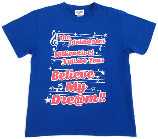 Idol Master Million Live! Official T-shirt Blue L Size "THE IDOLM@STER ...