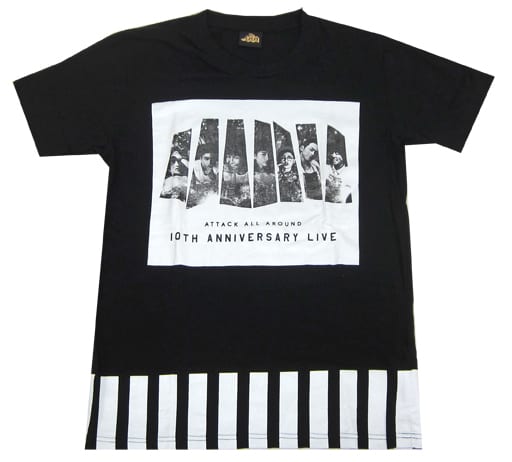 T-Shirt (Male idol) AAA Photo T-Shirt Black L Size "AAA 10th ...