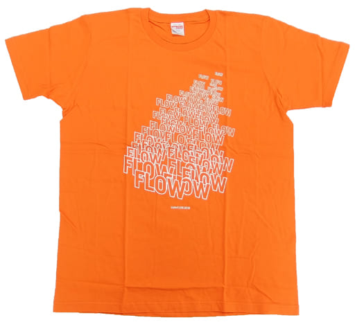 FLOW official collaboration T-shirt orange XL size "Risani! LIVE 2018 ...