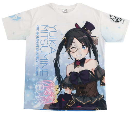 Mitsumine Yuika official full graphic T-shirt blue XL size "THE IDOLM@STER SHINY COLORS1 stLIVE ...