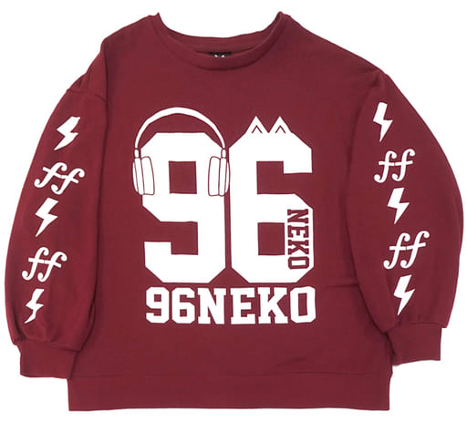Kyoon Len & 96 Cat BIG Silhouette Sweatshirt burgundy LADY'S M size "96 ...