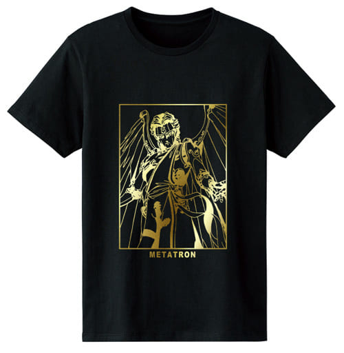 Metatron Foil Print T-Shirt, Black Men XL Size "Shin Megami Tensei ...