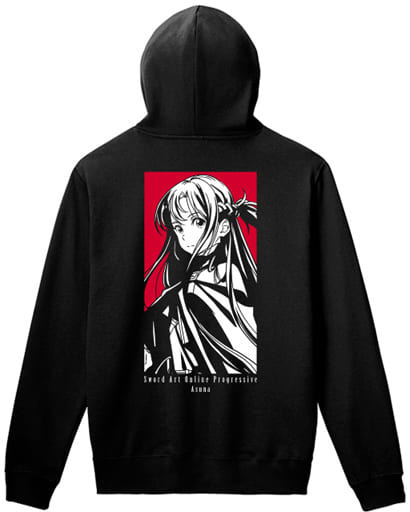 Asuna Back Print Hoodie Black Men's L Size "SWORD ART ONLINE ...
