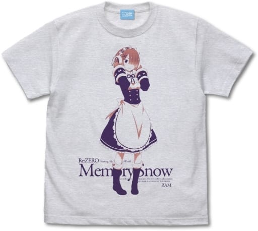 Ram (Memory Snow Ver.) T-Shirt Asch L size "Re:ZeRo Starting Life in ...