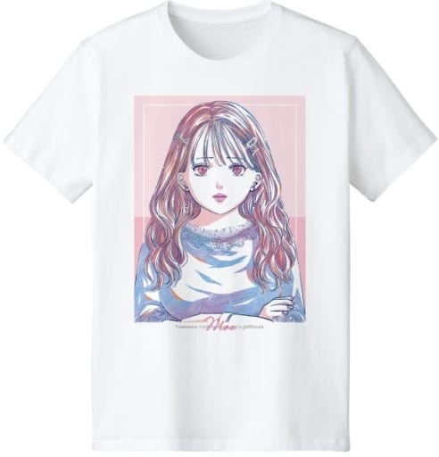 Maya Moe Ani-Art Shirts White Men L Size "Tomorrow I am someone's ...