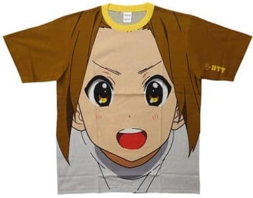 [Damaged] Ritsu Tainaka Full-Color T-Shirt Brown LL Size "K-on ...