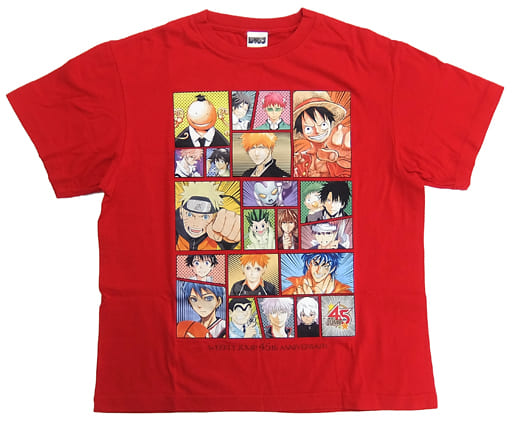 Clothing Jump All Stars T-Shirt Weekly Shonen Jump 45th Anniversary ...