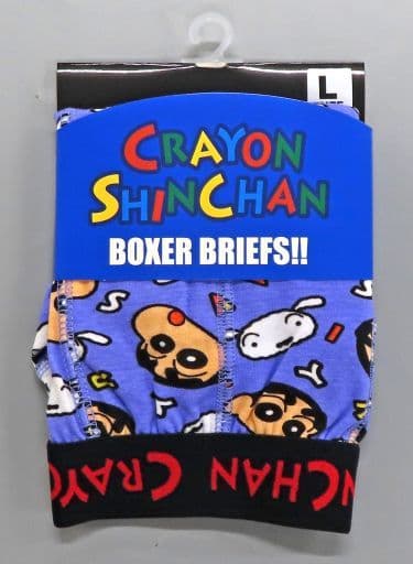 Shin & Shiro (Face Chirashi) Boxer Briefs L Size "CRAYON Shinchan ...