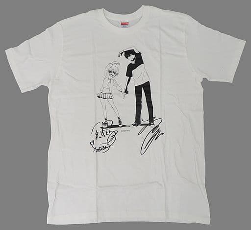 Replicas of Uzaki Hana & Shinichi Sakurai with signature T-shirt white ...
