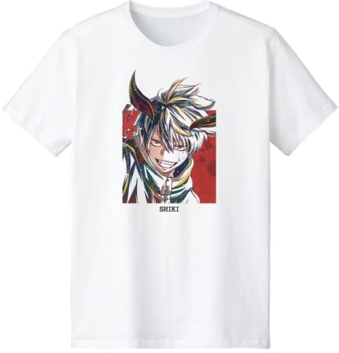 T-shirt Shiki Ichinose Ani-Art Shirt, White Men L Size "Togen Gaki ...