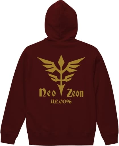 Outerwear Neo Zeon Zip Hoodie Burgundy L size "MOBILE SUIT GUNDAM UC ...