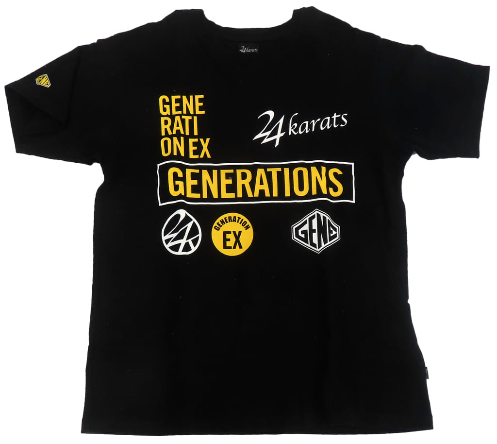 駿河屋 - GENERATIONS×24karats Tシャツ ブラック Mサイズ 「GENERATIONS WORLD TOUR 2015 ”GENERATION EX”」（Tシャツ）
