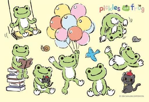 A collection of poses "Picks the Frog : Pickled Frogs" jigsaw puzzle ...