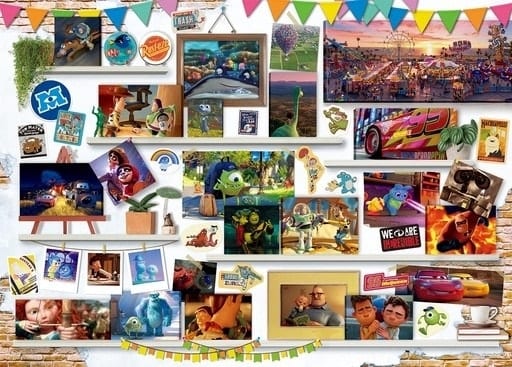 Display Shelf / Pixar Collection "Disney" puzzle decoration collage 500 ...