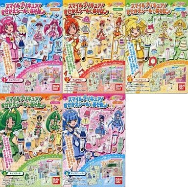 Set of 5 Kinds : SMILE PRECURE!, Lace-Up Stickers for Fun ♪ | Goods ...