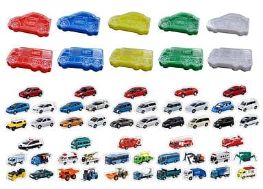 Food toy stickers and stickers Set of 10 Kinds "Big Set! Tomica ...