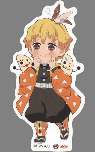 Agatsuma Zenitsu ufotable Draw Cut Sticker "Demon Slayer: Kimetsu no ...