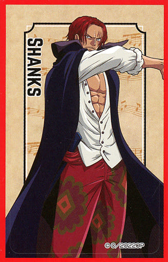 Shanks / Portrait / Musical Note "ONE PIECE FILM RED Deco sticker with ...