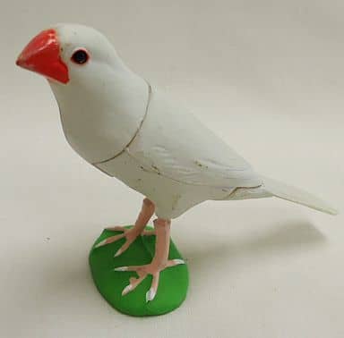 Food toy trading figure 005 Java sparrow (white bird) 「 Chocolate Egg ...