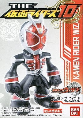 Food toy trading figure 01. KAMEN RIDER WIZARD Frame Style "THE Kamen ...