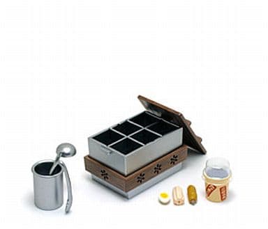 Food toy trading figure 3. Oden warmer "Puchi Sample Series, display ...