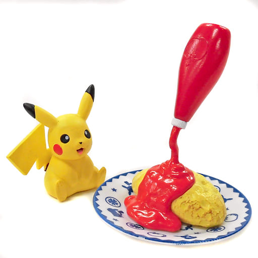Food toy trading figure 3) Lots of ketchup. 「 Pokémon Yellow Ketchup ...